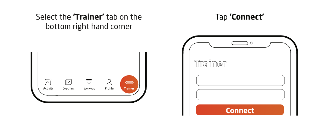 Connect the Trainer+ with your training profile
